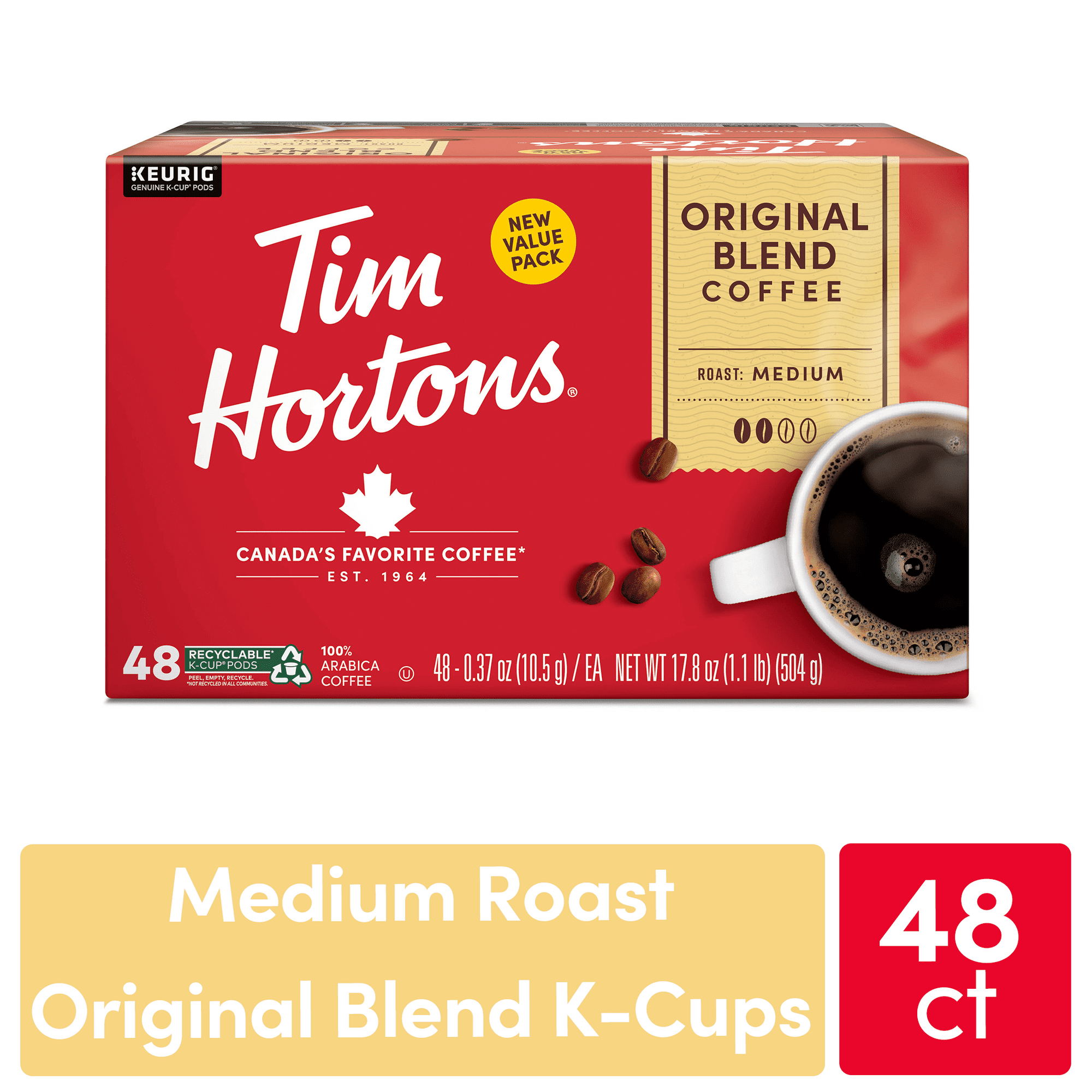 Click here for Tim Hortons Original Blend Medium Roast Keurig Cof... prices