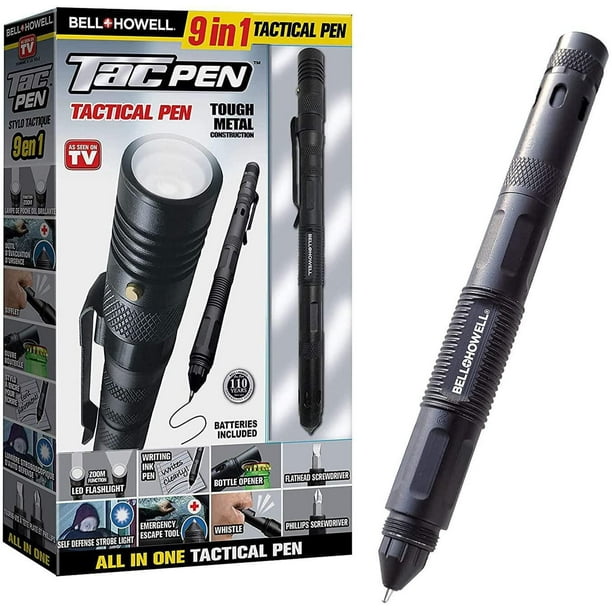Bell and Howell TacPen- 9 in 1 All Purpose Super Deluxe Tactical Pen ...