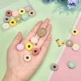 20Pcs 10 Colors Silicone Beads Daisy Mixed Color 19.5x7.5mm Hole: 1.6mm ...