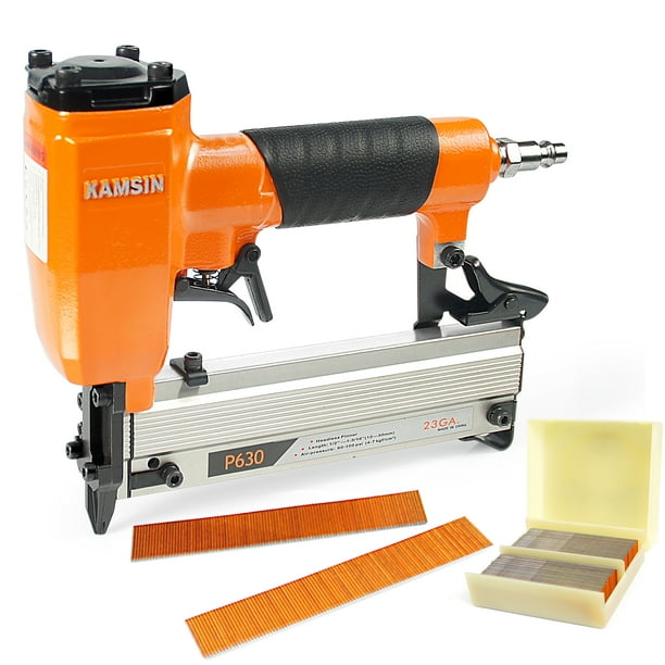 KAMSIN P630 23GA Pneumatic Pin Nailer-3/8'' to 1-3/16'',Headless Pinner ...