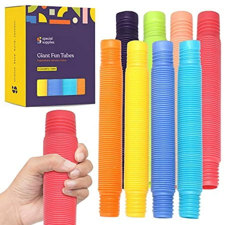 Special Supplies 8-Pack Fun Pull and Stretch Tubes for Kids - Pop, Bend ...