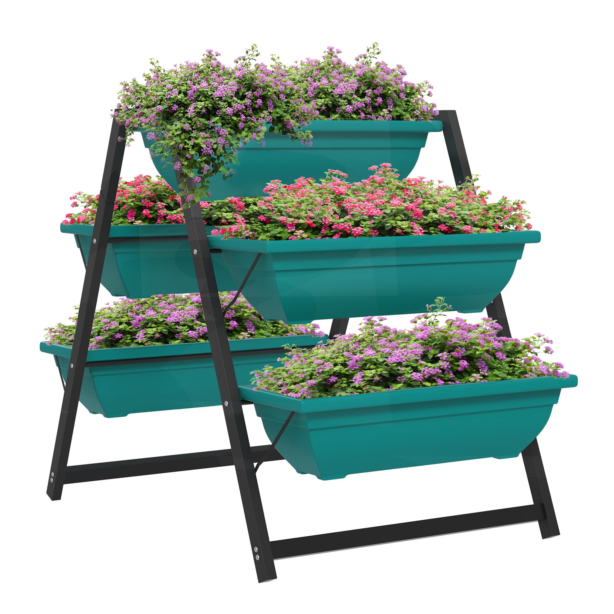 Click here for Outsunny Outdoor 3-Tier Raised Garden Bed With 5 P... prices