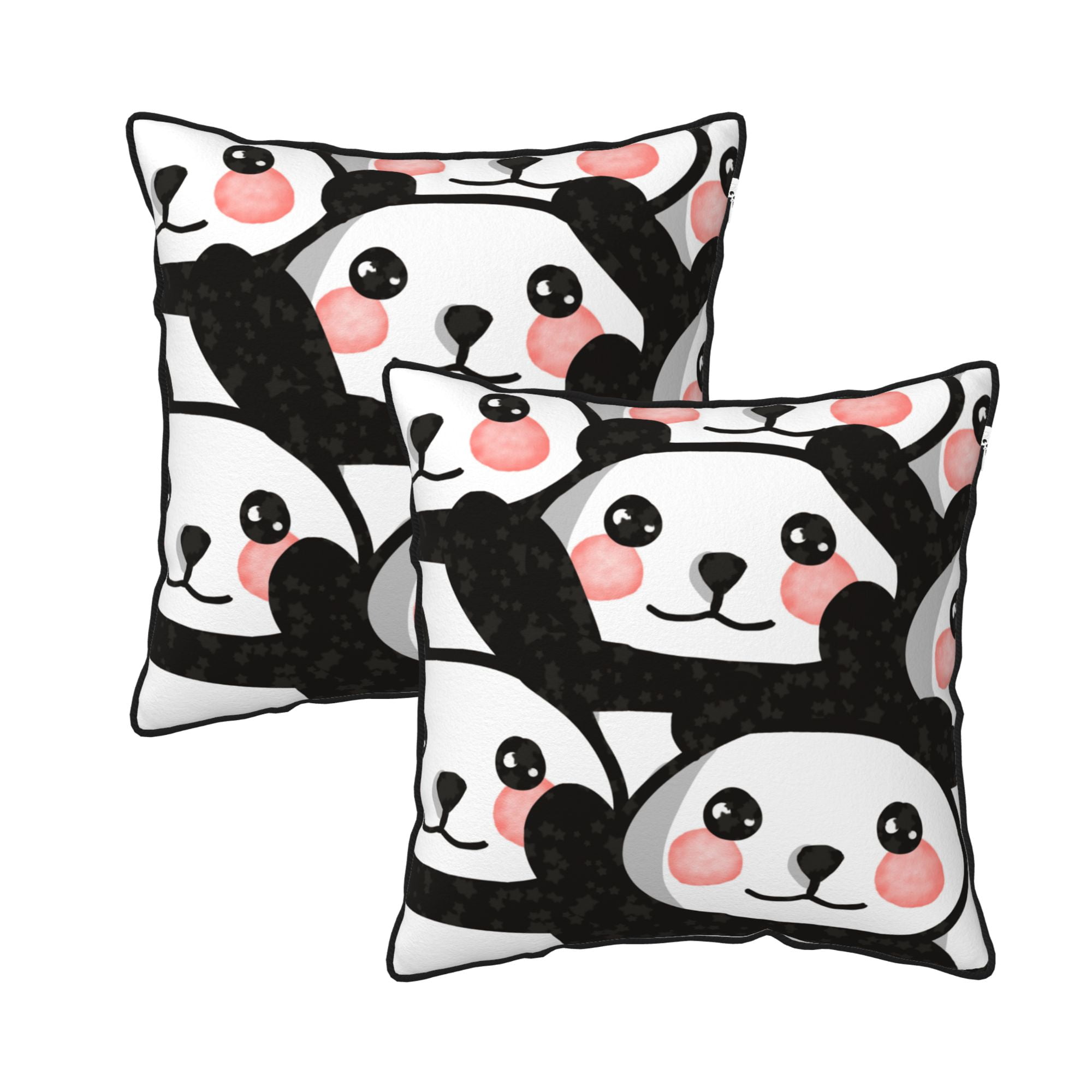 Velvet Decorative Throw Pillow Covers Set of 2, Soft Square Cushion ...