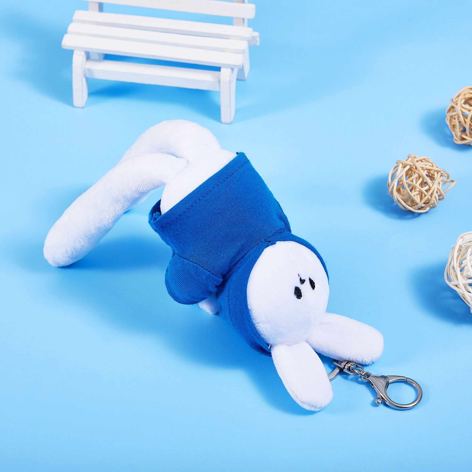 Buy SAYOO Bunny Plush Toy with Fluffy Soft Ears Magnet Hand Stuffed ...