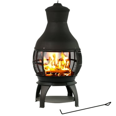 Better Homes & Gardens Wood-Burning Copper Chiminea Fire Pit - Walmart.com