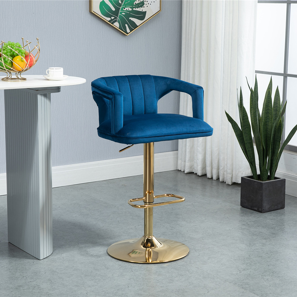 Fashnice Adjustable Height Barstools Swivel Vintage Bar Stools Stable ...