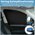 Homeya 4-Pack Magnetic Car Window Shades - UV & Sun Glare Protection ...