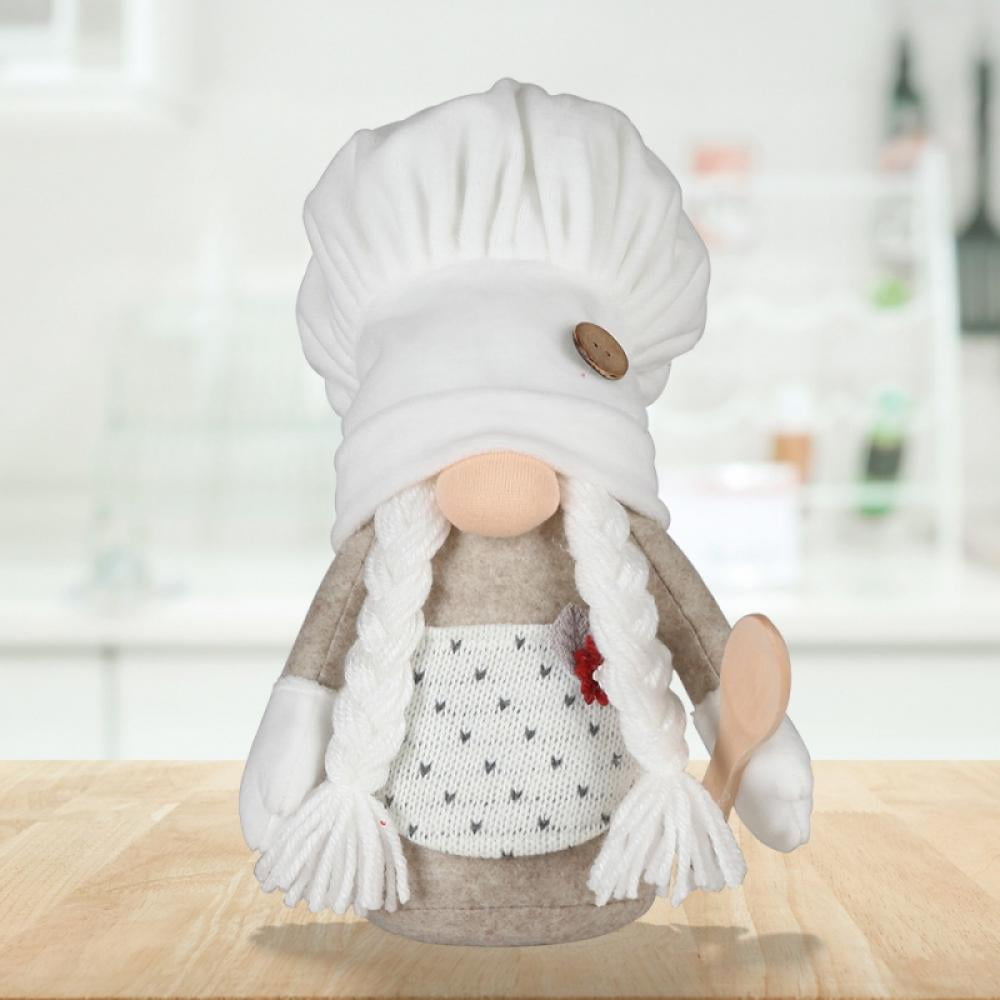 Chef Rudolph Doll Button Hat Chef Gnome Handmade Plush Chef Dolls ...