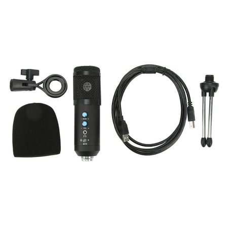 Condenser Microphone, DC5V Ear Function USB Microphone Wide ...