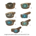 Girls PU Belt Motorcycle Embossed Pattern Waist Belt Fashion ...