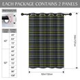 Blue and Yellow Checkered Pattern Blackout Curtains,Triple Weaved ...
