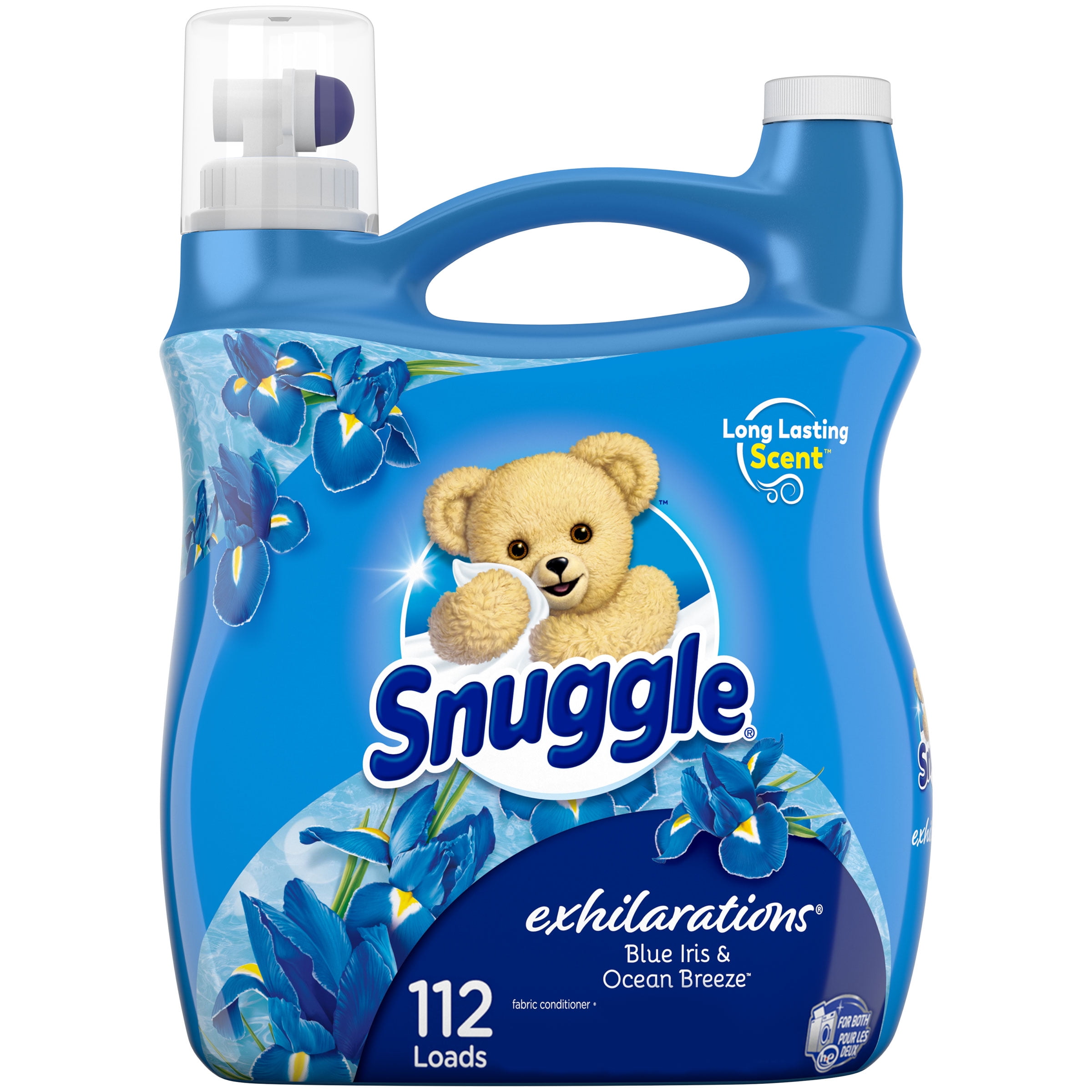 Snuggle Exhilarations Liquid Fabric Softener, Blue Iris and Ocean ...