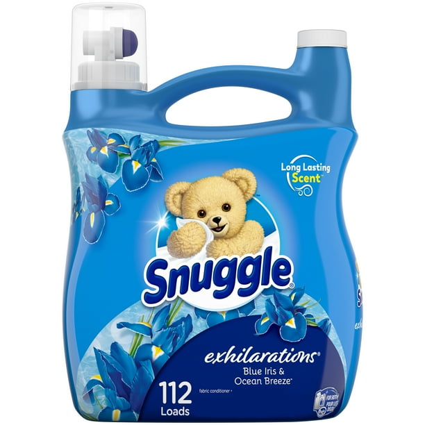 Snuggle Exhilarations Liquid Fabric Softener, Blue Iris & Ocean Breeze, 96 Ounce, 112 Loads ...