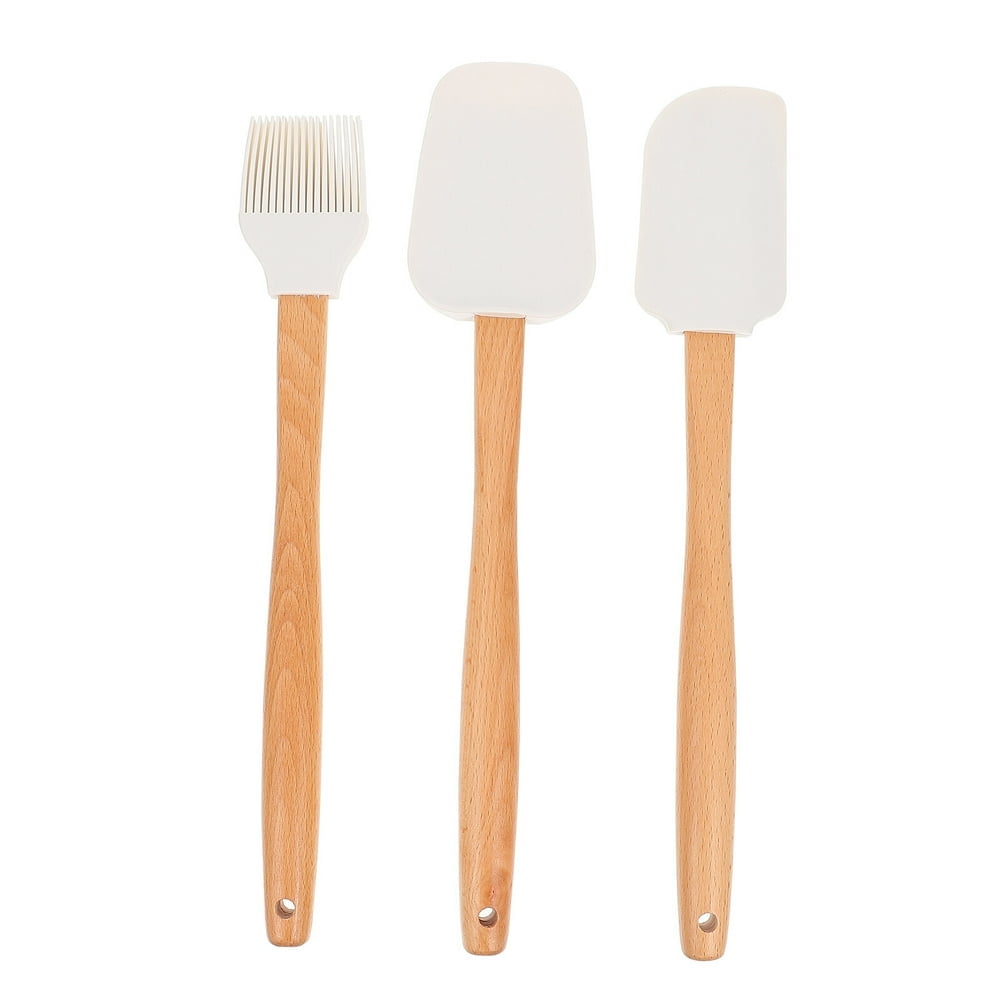 Click here for Deelleeo 3pcs Safe Silicone Spatulas With Wooden H... prices