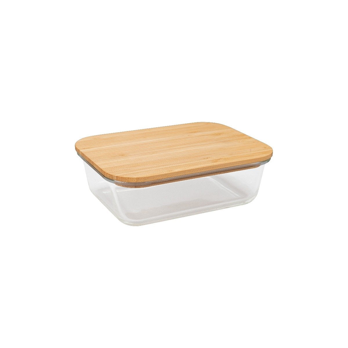 BIA Cordon Bleu 8oz Rectangular Glass Container w/ Bamboo Lid - Walmart.com