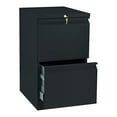 HON 2 Drawers Vertical Lockable Filing Cabinet, Black - Walmart.com