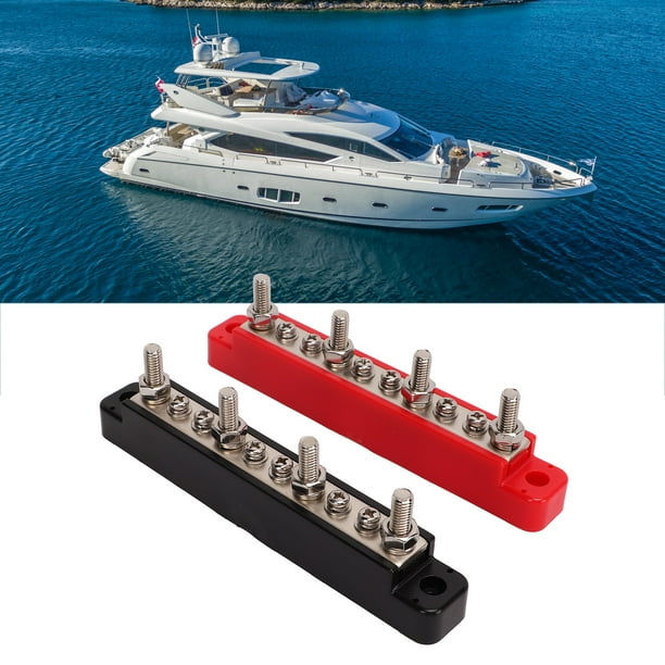 Power Distribution Block, 1 Pair 10 Terminal Power Distribution Block ...