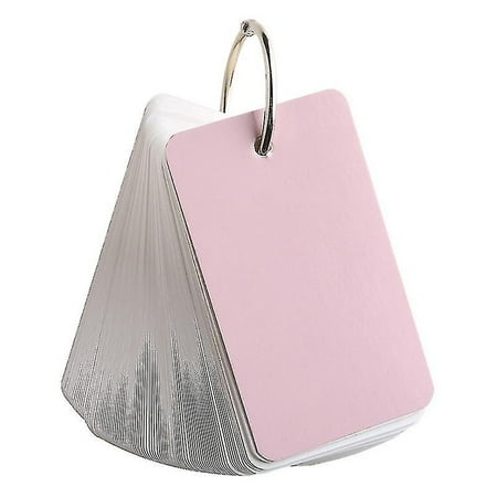 100 Sheets Blank Flash Cards Set Flipping Kraft Paper Index Card Set ...