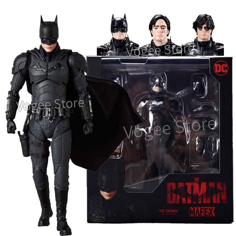 MAFEX-figura de acción de Batman 188 DC, figura de colección de PVC, cabeza de cambio móvil ...