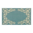 Jean Pierre Karima 36 x 60 in. Loop Accent Rug, Blue Lagoon/Berber ...