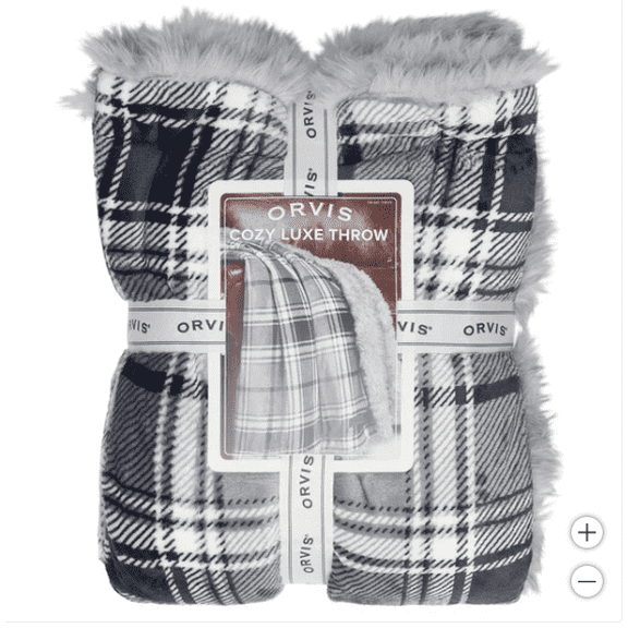 Orvis Cozy Luxe Throw 60 in X 70 in (Multi-Color) - Walmart.com
