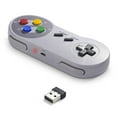 2 Pack 2.4 GHz Wireless USB Controller Compatible with SNES Games, SNES ...