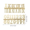 DECORNIJIA 6pcs Clock Numbers Kit Plastic Golden for Craftsmen Projects ...