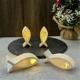 NANMELX 4 Cavities Silicones Mold to Create Fish Shape Atmospheres Lamp ...