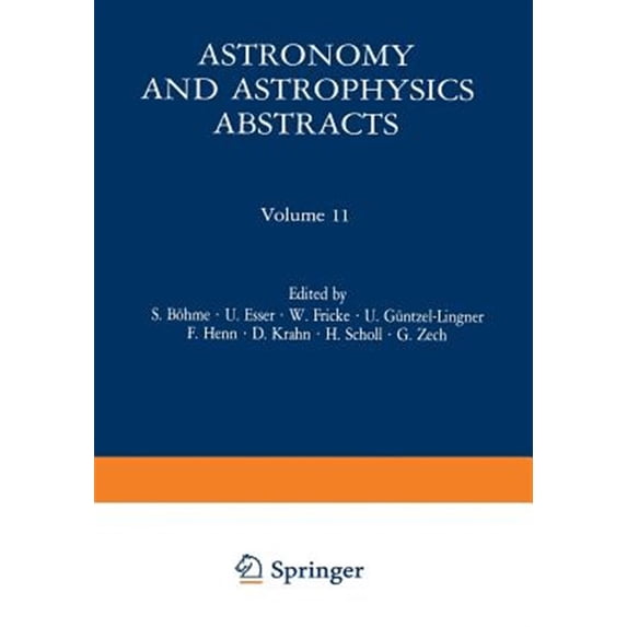 Pre-Owned Astronomy and Astrophysics Abstracts Literature 1974, Part 1 ...