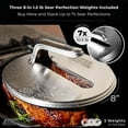 3x Sear Perfection Stackable Steak Weight (4.5lb Total). Chef-Grade ...