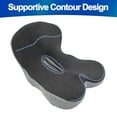 Ergonomic Memory Foam Seat Cushion - 3 Inch Thick, Breathable Cover ...