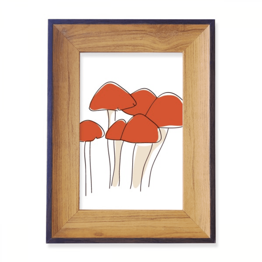 De dibujos animados patron Mushroom linea ilustrar Marco de imagen ...