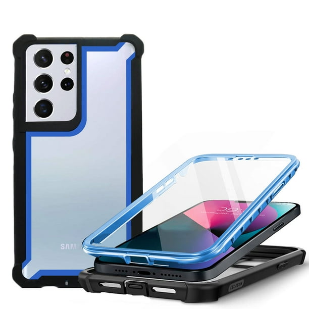 Funda de Uso Rudo Atti Samsung S21 Ultra Azul Funda Uso Rudo 360 ...