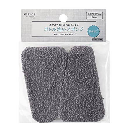 MARNA Bottle Wash Sponge Wide Refill Gray | Walmart Canada