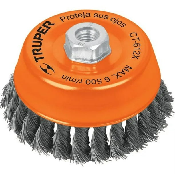 Carda Copa Trenzado Grueso Truper 11542 5'' X 5/8'' | Walmart en línea