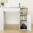 South Shore Sturdy Adjustable Workstation Craft Table with Storage ...