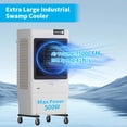 TABU Evaporative Air Cooler, 7500 CFM Portable Swamp Cooler with 21 gal ...