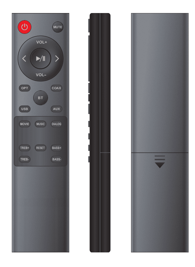 OEM Replacement Remote Control for Norcent BYL Bestian MEGACRA Soundbar ...