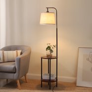 PARTPHONER 28" Tall Bedside Lamp with Nightlight, Table Lamps Set of 2 ...