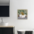 Stupell Industries Leopard in Tropical Bathtub Gold Framed Floater ...