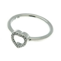 Authentic Puzzle Heart Frame Ring, Clear CZ 196549CZ-60 EU 9 US ...