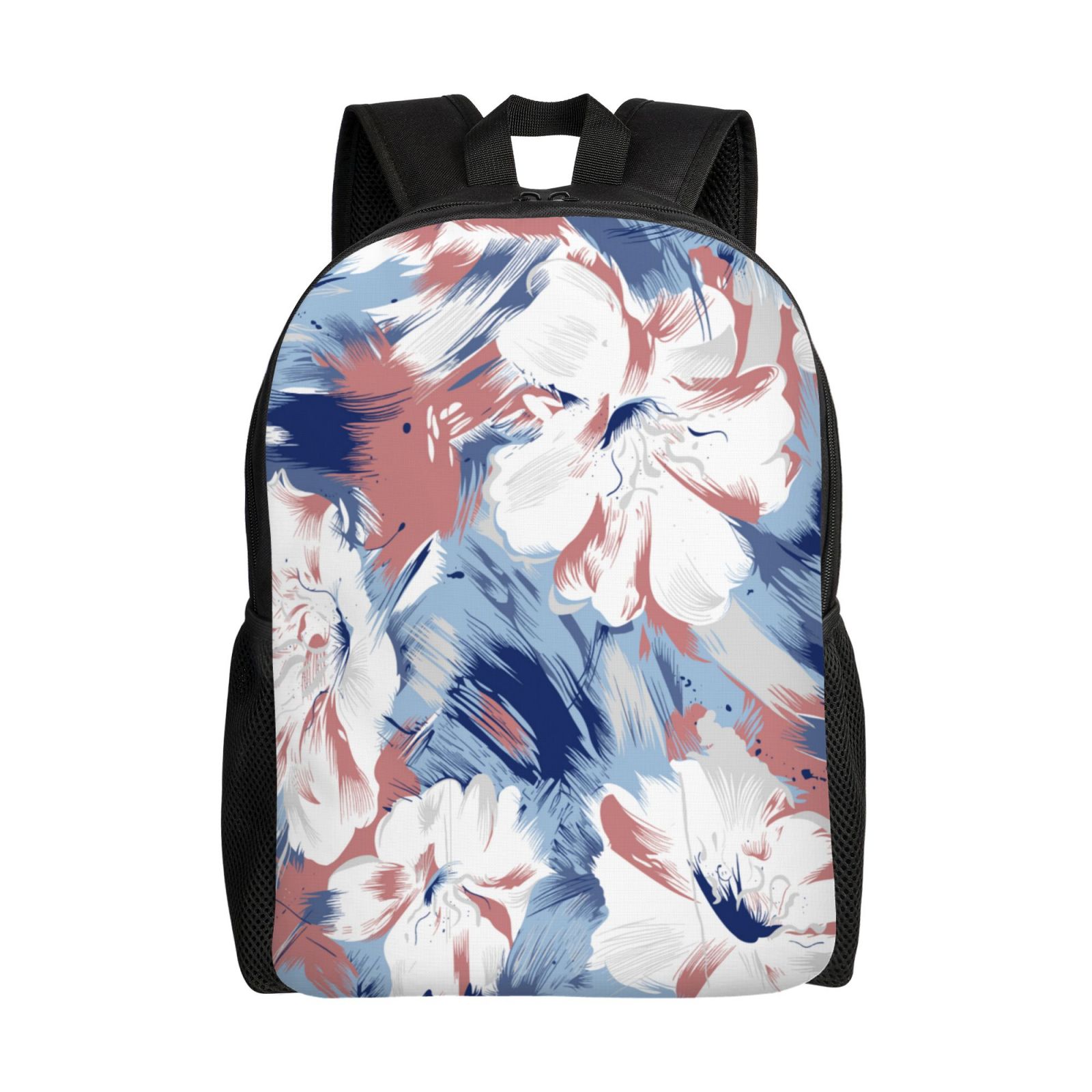 ZNDUO Travel Backpack, Watercolor Floral Pattern Backpack for School ...