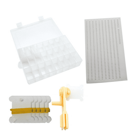 Embroidery thread storage box,24 embroidery thread boxes,24 mesh ...