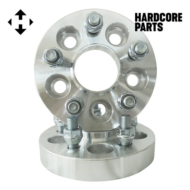 2 QTY 5x110 1" Hub Centric Wheel Spacer Adapters Center Bore: 65.1mm ...