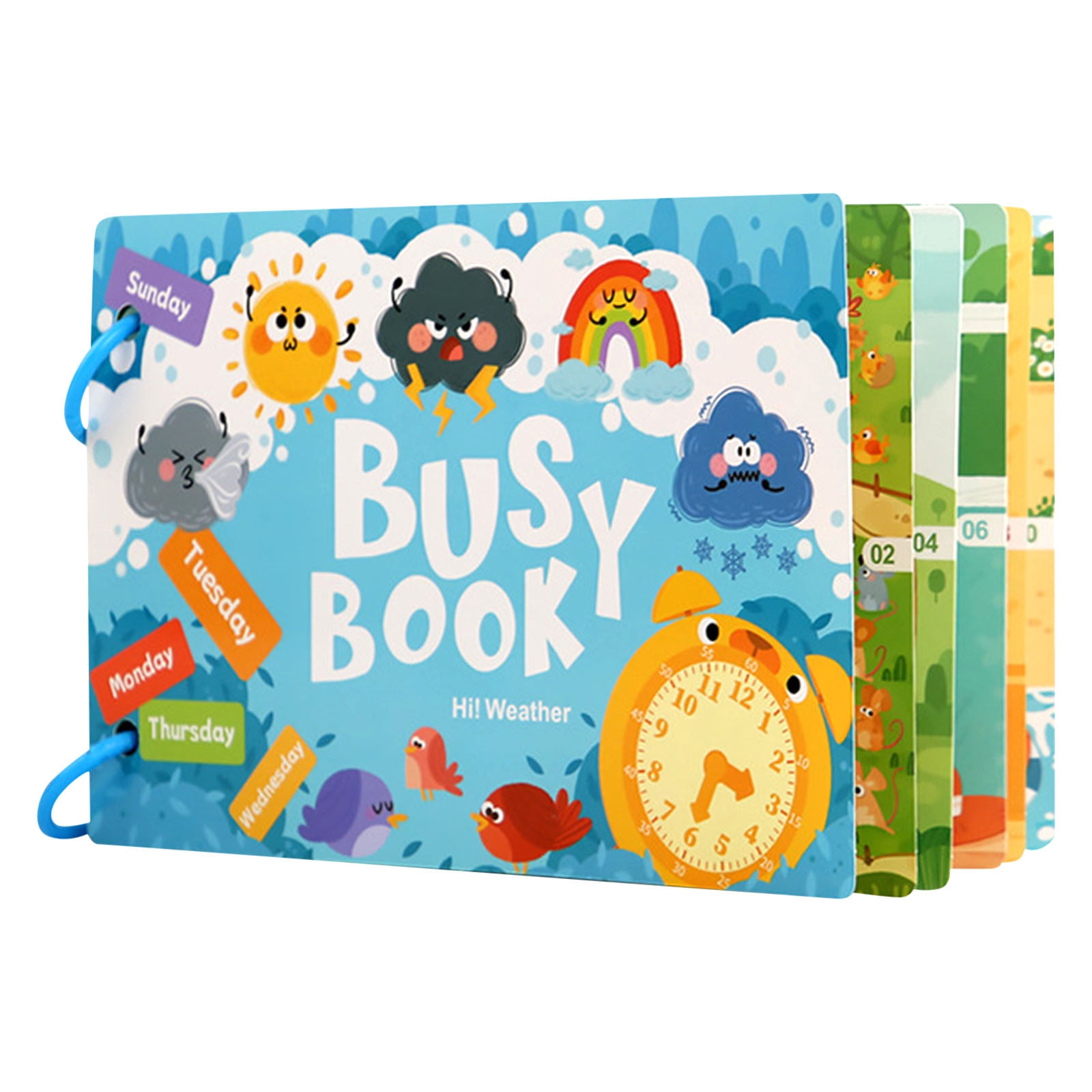 Dsscvnef Book Toys For Toddlers Preschool Learning Activities Educational Books For Kids Ages 3+ Sensory Toddler Toy Bright And Early Board Books Cont