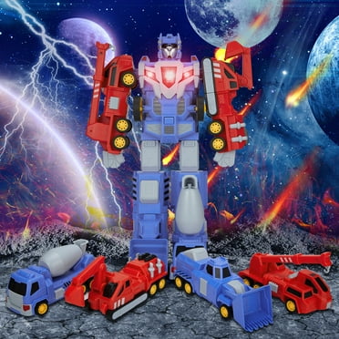 Beemo Engineering Toy Trucks for Boys - Set of 4 Construction Toys ...