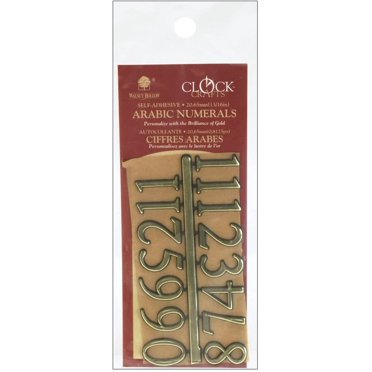 Walnut Hollow Clock Movement with Hands & Numerals for 3/8-inch Thick ...