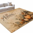 Area Rug 4x6ft, Autumn Farm Pumpkins Sunflowers Washable Rugs for ...