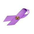 Satin Purple Ribbon Awareness Pins - Walmart.com