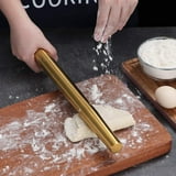 ReaNea Gold Rolling Pin 16.7" Stainless Steel Matte Roller Rolling Pin ...